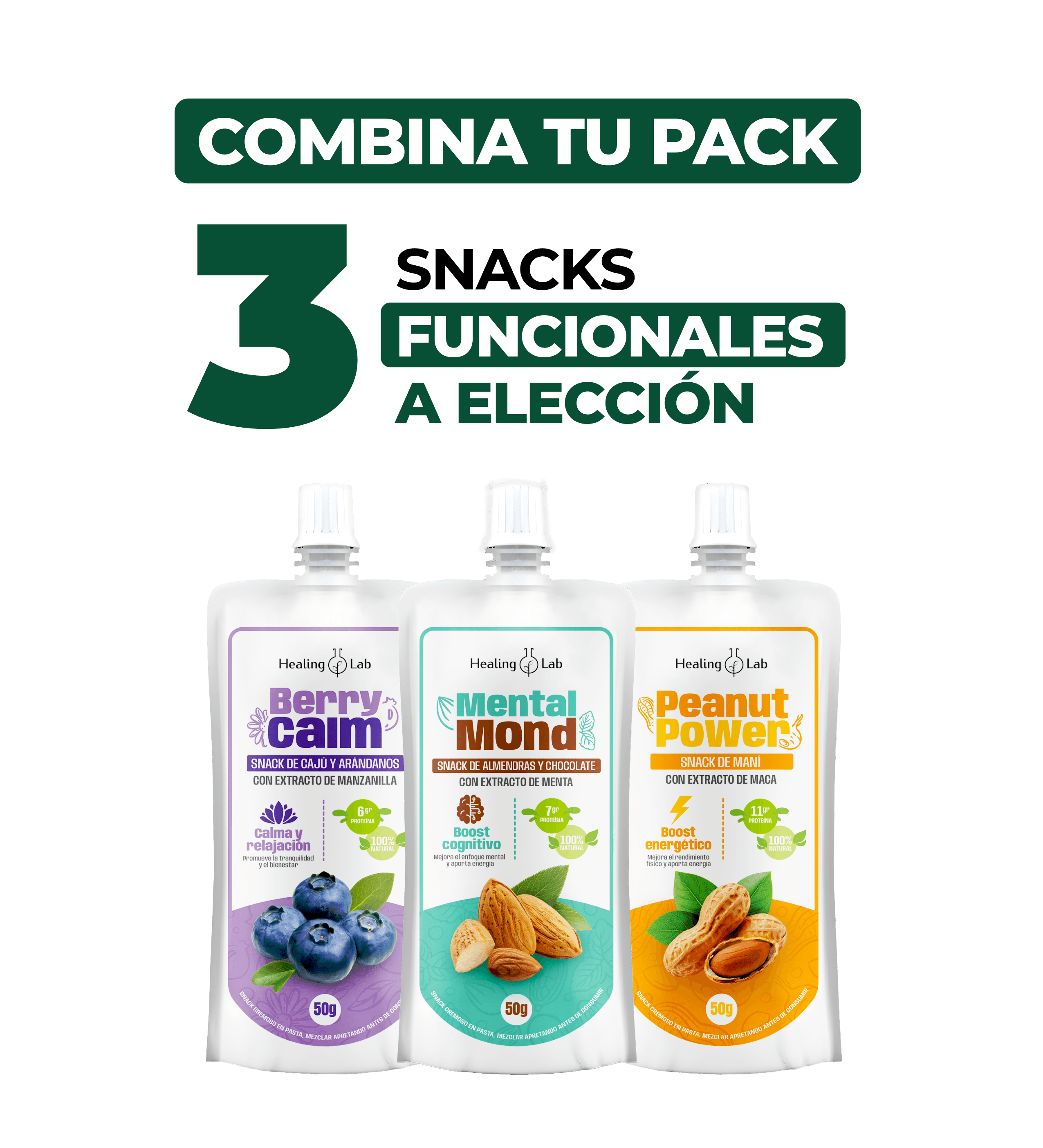 TRIO DE SNACKS FUNCIONALES – Healing Lab