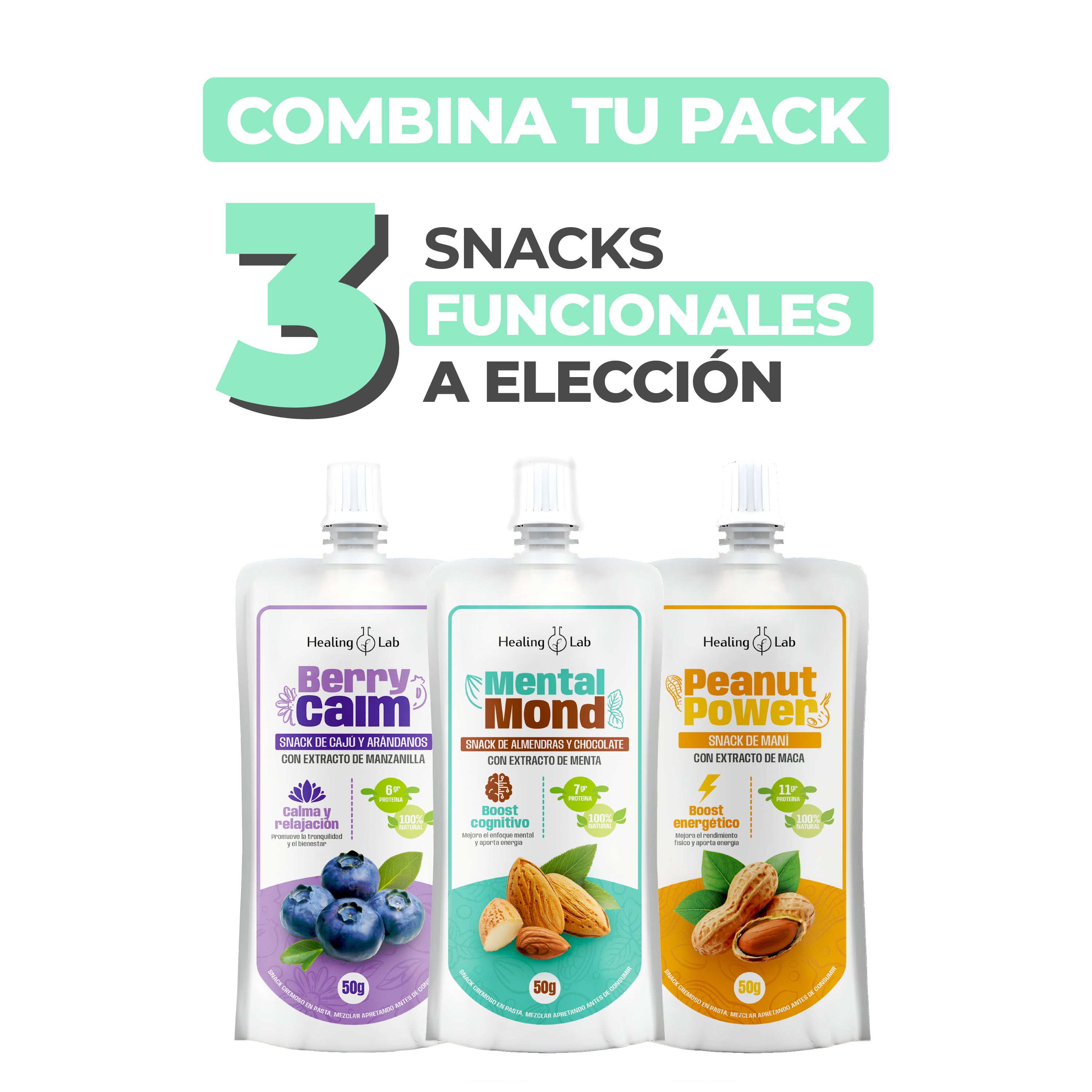 TRIO DE SNACKS FUNCIONALES – Healing Lab