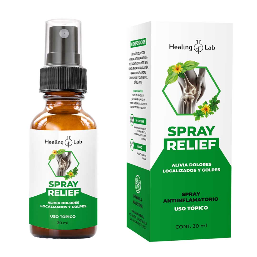 SPRAY RELIEF - SPRAY DE USO TÓPICO – Healing Lab